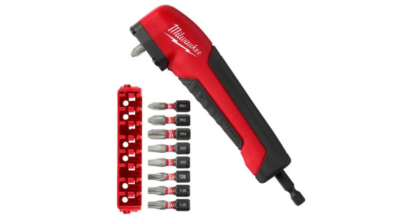Milwaukee 48323390 - 10pc Set Shockwave Right Angle Adapter