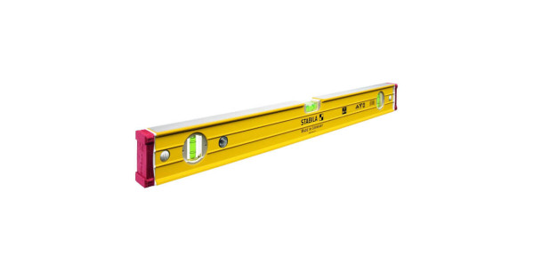 Stabila 96-2/180 - 1800mm Box Frame Ribbed Trade 3 Vial Spirit Level