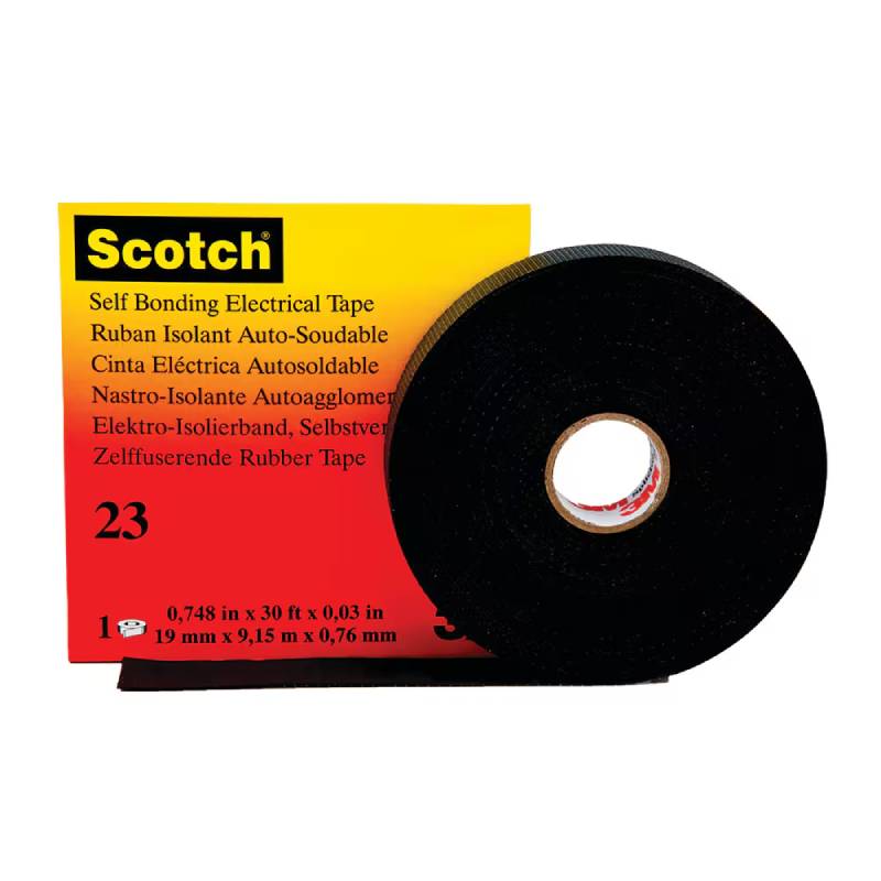 3M HT002001283 - Scotch 23 25mm x 9.15m Rubber Splicing Tape