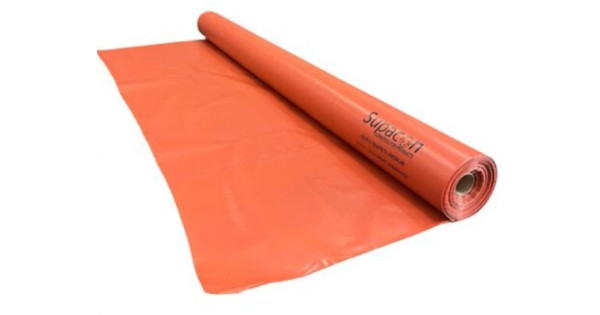 C & L QBFOS430025 - 4m x 25m x 300um High Impact Orange Polythene ...