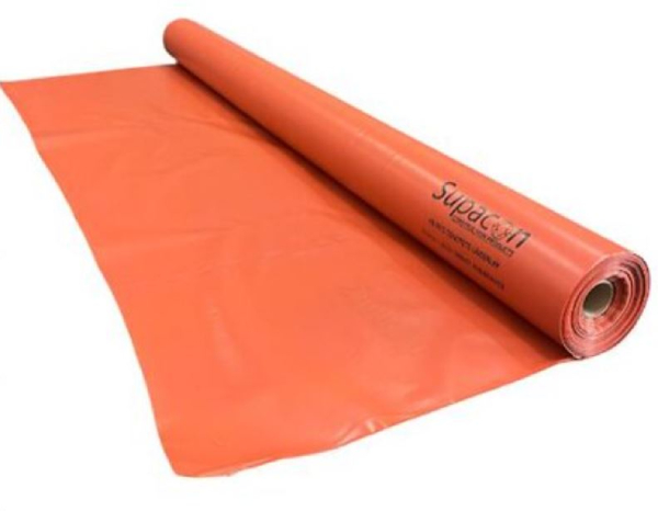 C & L QBFOH220050 - 2m x 50m x 200um High Impact Orange Polythene ...