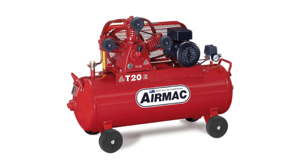 Airmac T20 240V - 16.5cfm 100L SIngle Phase Air Compressor