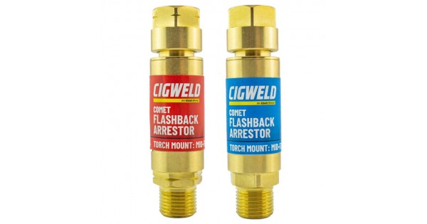 Cigweld 208518 - Comet Flashback Arrestor Mid Flow Torch Mount Set Cigweld 208518 - Comet Flashback Arrestor Mid Flow Torch Mount Set