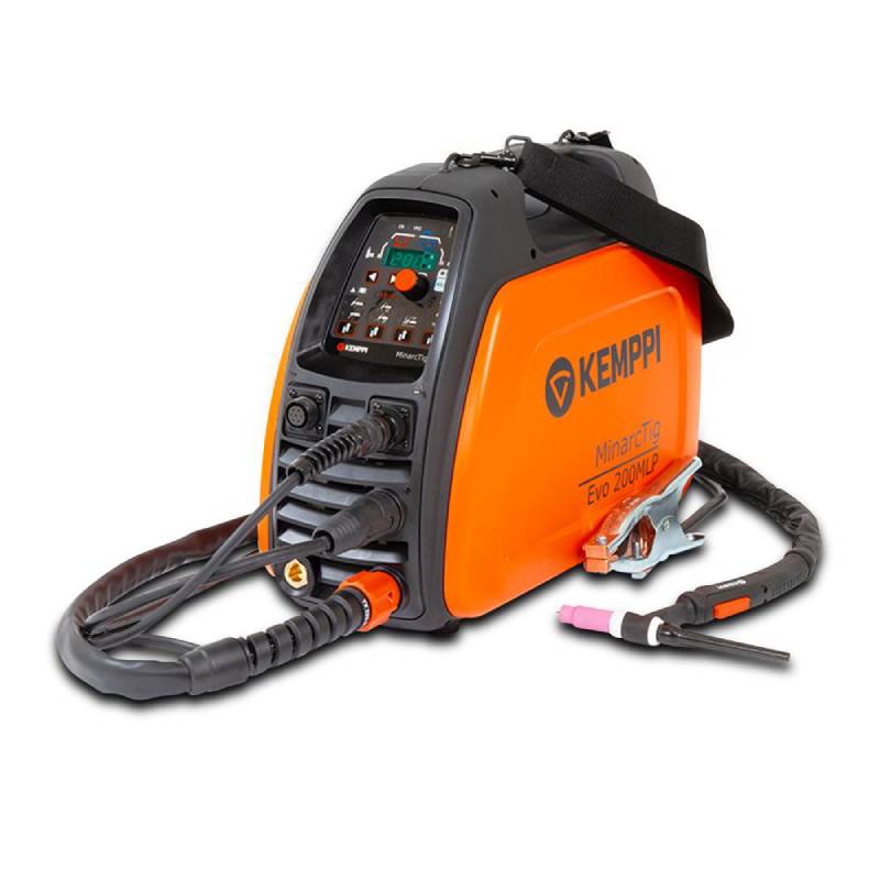 KEMPPI P0674TX - MinarcTig Evo 200A Pulse HF 4m torch DC TIG Compact ...
