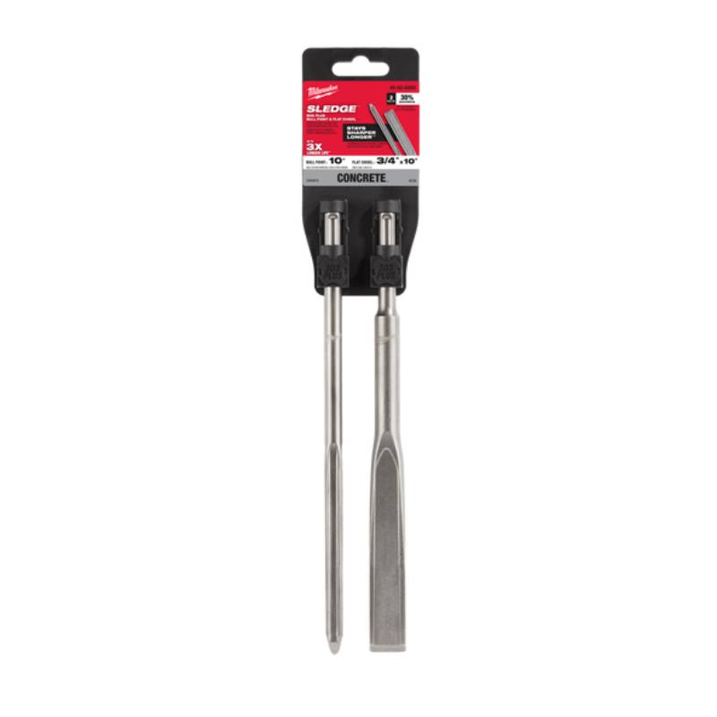 Milwaukee 48626080 - SDS Plus SLEDGE Chisels 2PC Set